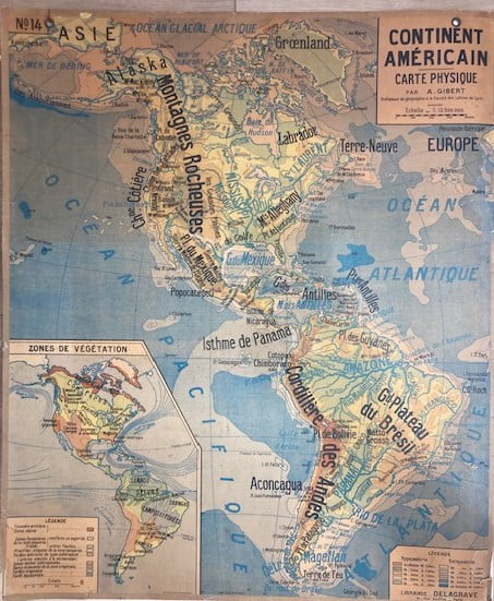 Carte n°14 Continent Américain